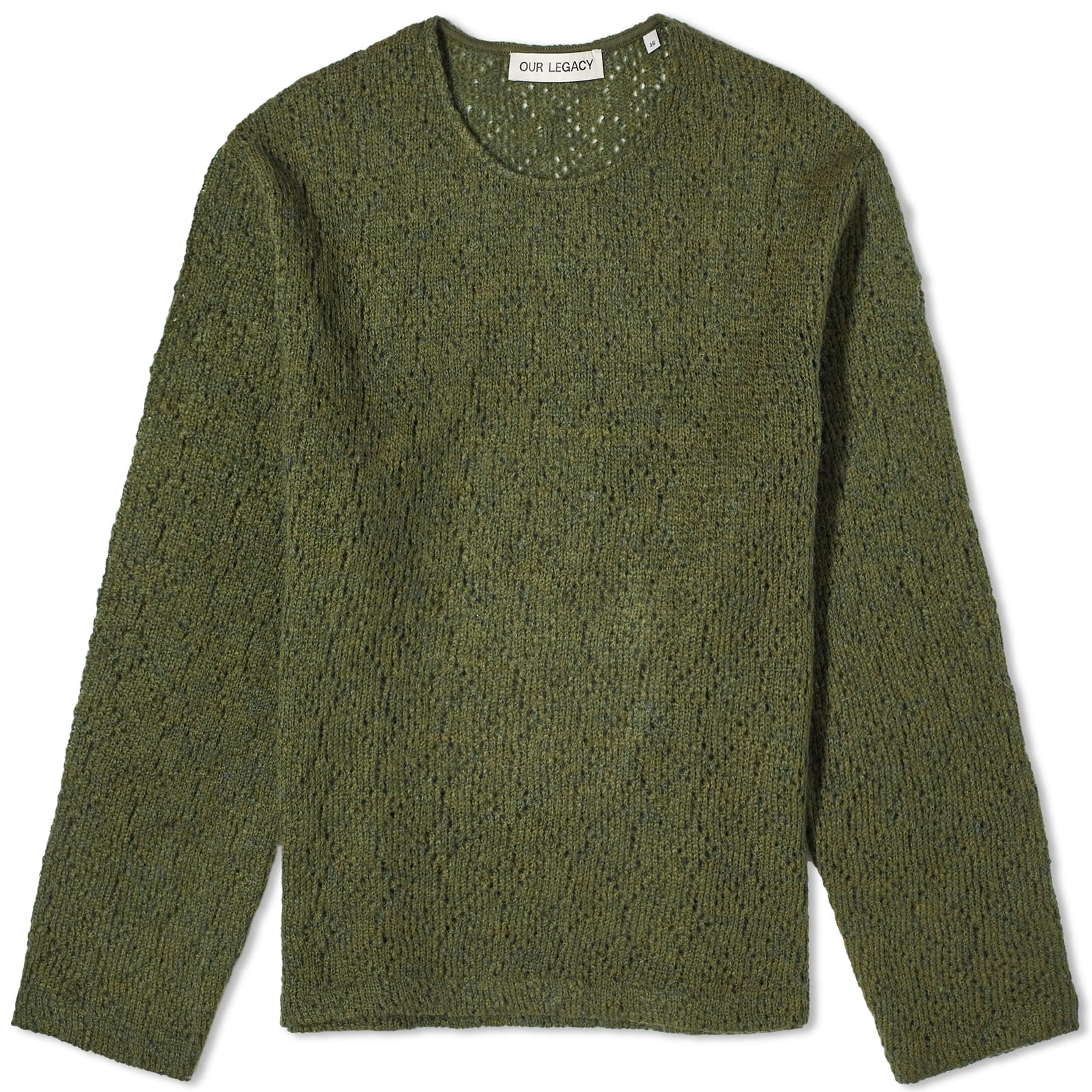 Our Legacy Double Lock U Neck In Moor Green Crochet - 35% Off